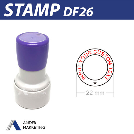 Customize a variety of pre-inked rubber stamps online - Anderstore
