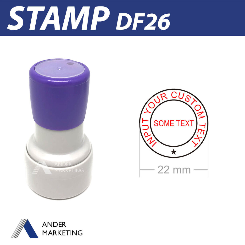 Customize a variety of pre-inked rubber stamps online - Anderstore