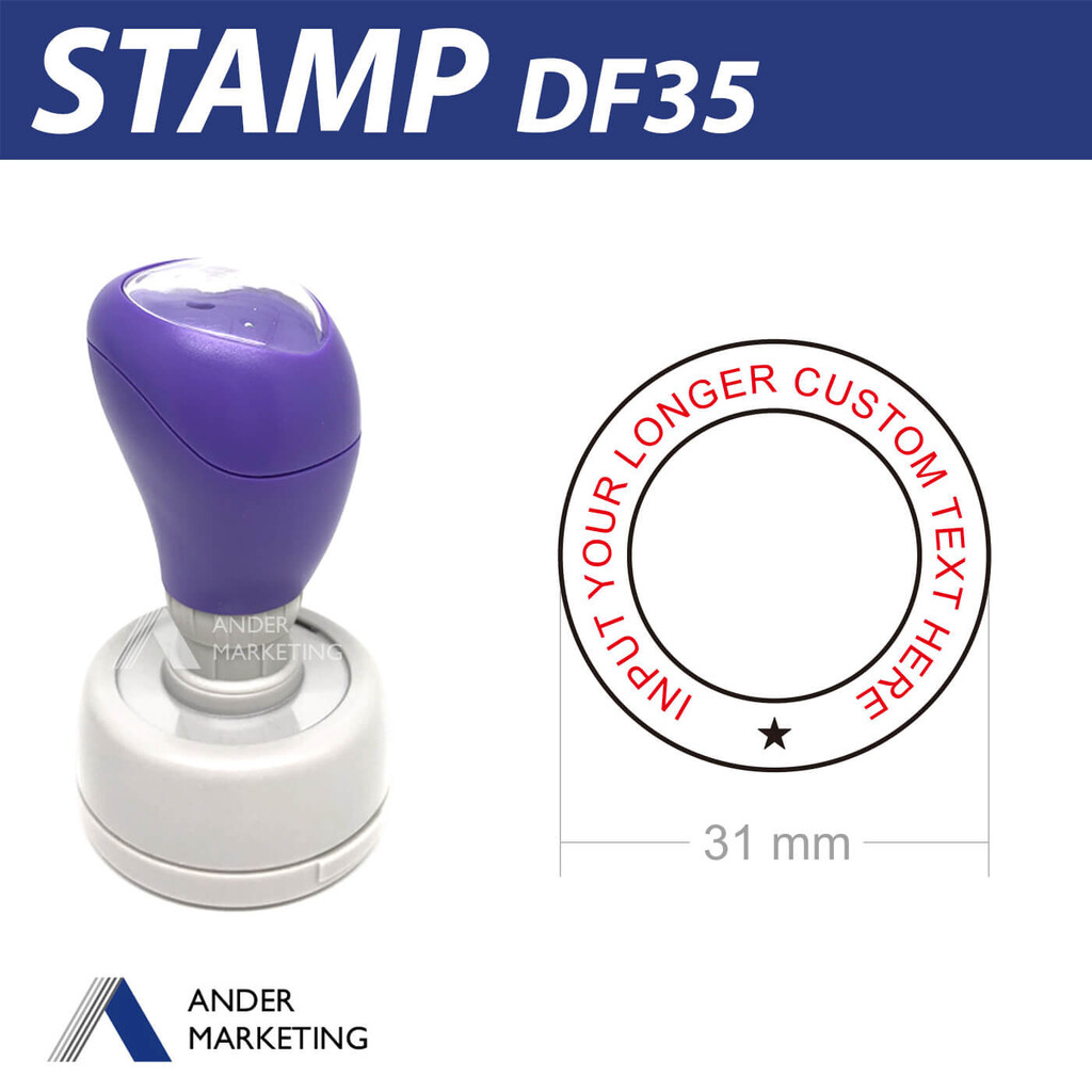 Customize a variety of pre-inked rubber stamps online - Anderstore