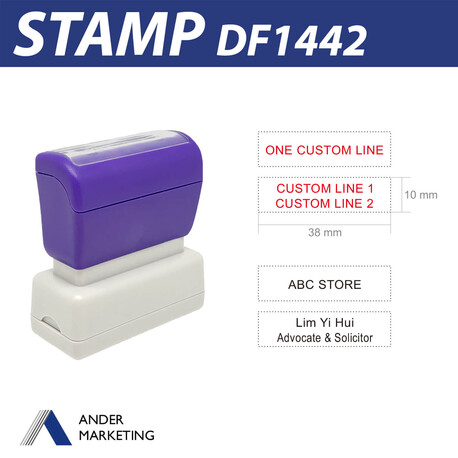 Customize a variety of pre-inked rubber stamps online - Anderstore